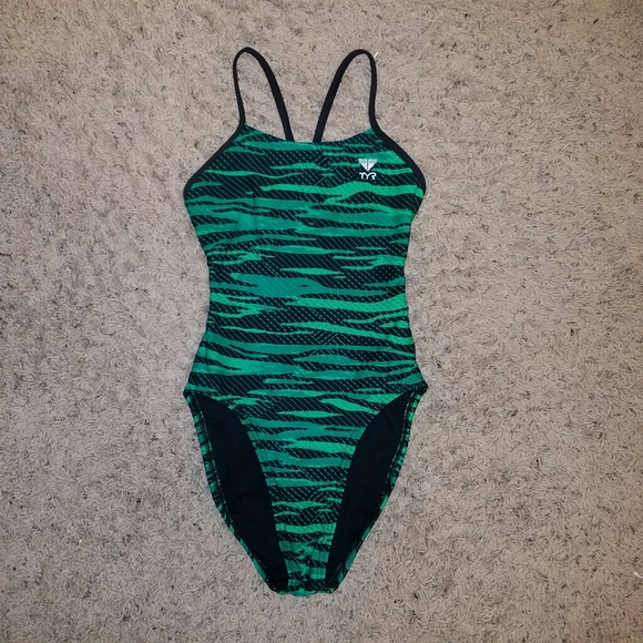TYR | Swim | Tyr Green And Black Suit | Poshmark